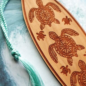 Sea Turtle Surfboard Bookmark, Sea Turtle Bookmark, Surfboard Bookmark ...