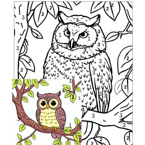 Animal Color by Number Kids Printable Easy Color by Number Code Pattern ...