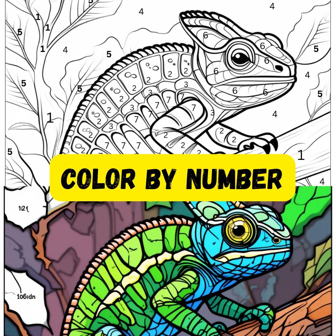 Animal Color by Number Kids Printable Easy Color by Number Code Pattern ...
