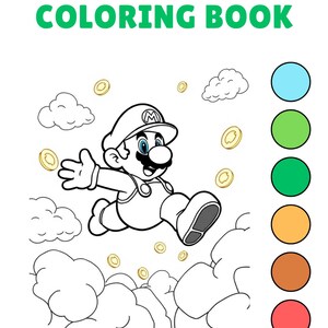 107 Super Mario Coloring Pages Supermario Birthday Gift Cartoon ...