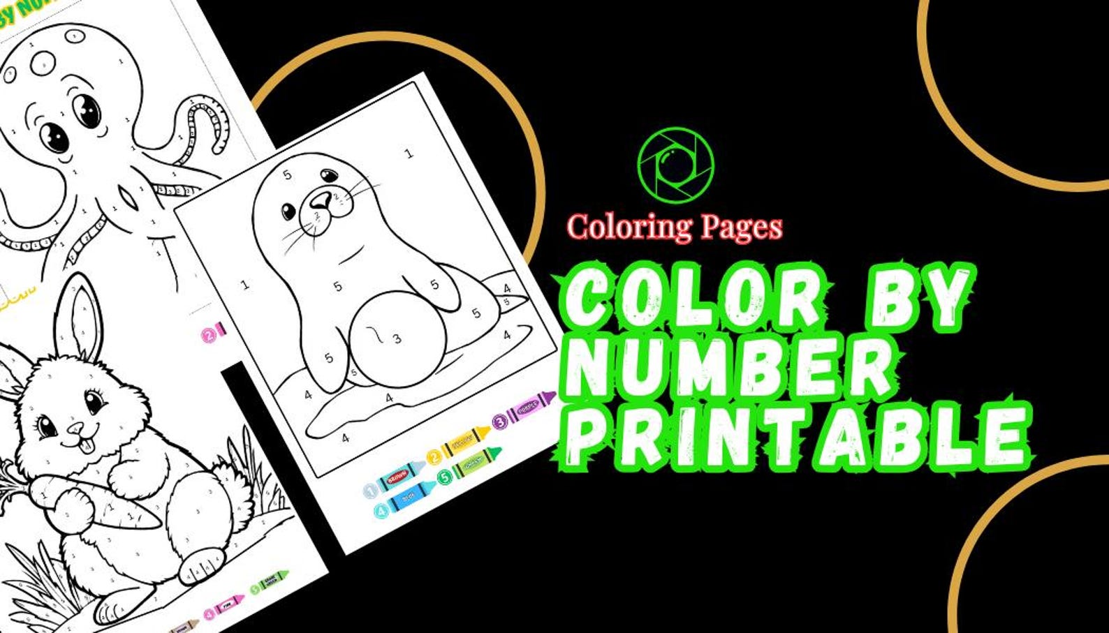Animal Color by Number Kids Printable Easy Color by Number Code Pattern ...