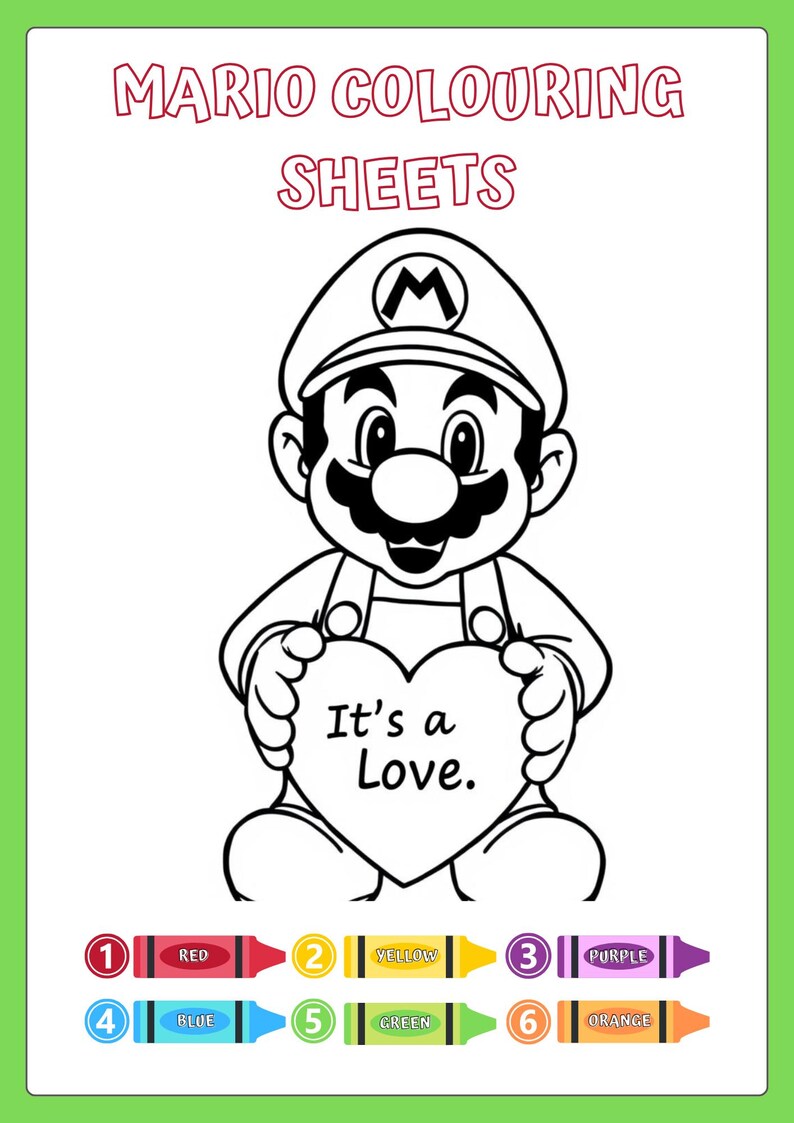 107 Super Mario Coloring Pages Supermario Birthday Gift Cartoon ...