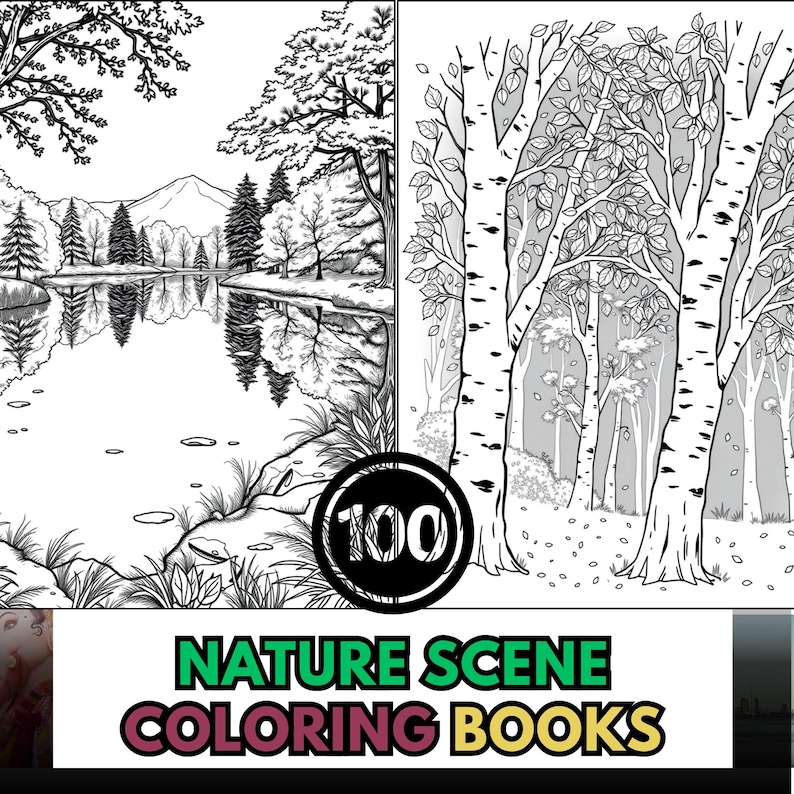 100 Natural Scenes Coloring Pages With Landscape Scenery Coloring Pages ...