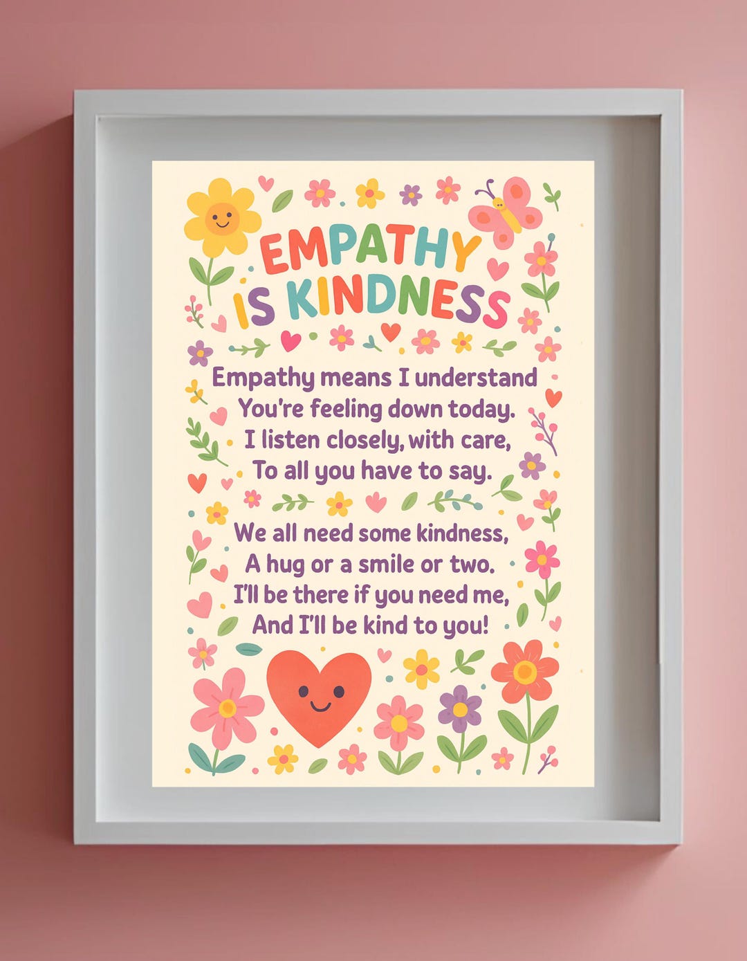 Empathy Development Poem for Kids | Digital Download | Teach Kindness ...