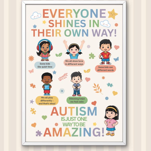 Autism Awareness Poster - Etsy UK