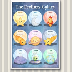 The Feelings Galaxy Printable | Space-themed Emotions Chart for Kids ...