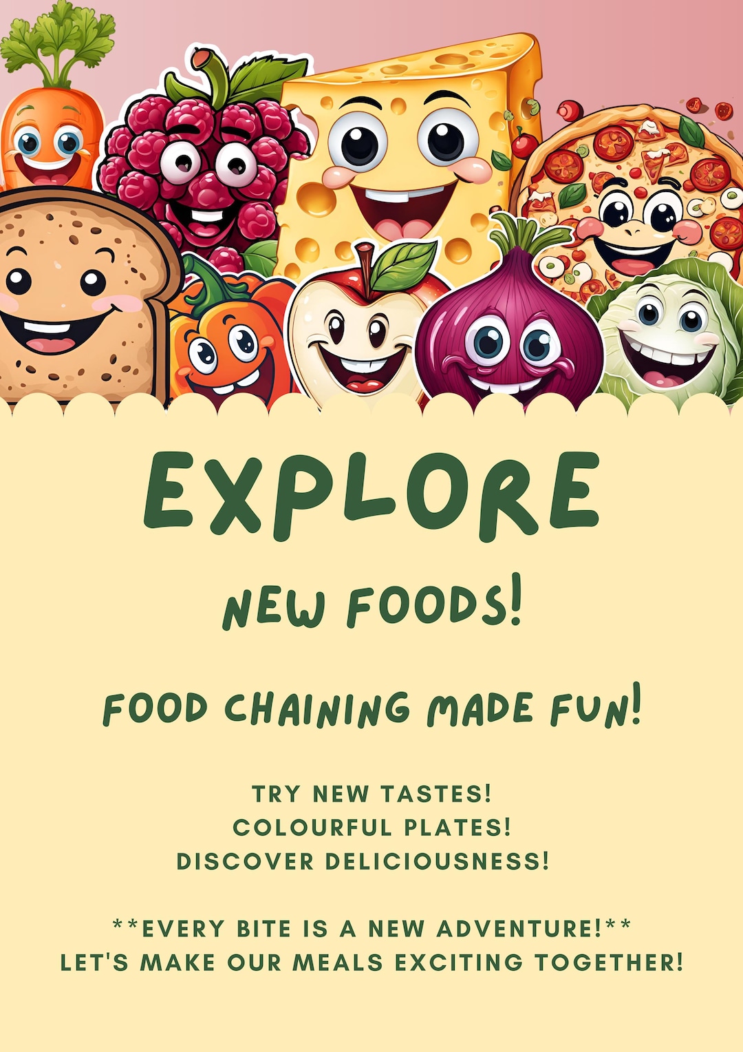 Digital Food Chaining Posters for Kids: 20 Beginner Food Chains With ...