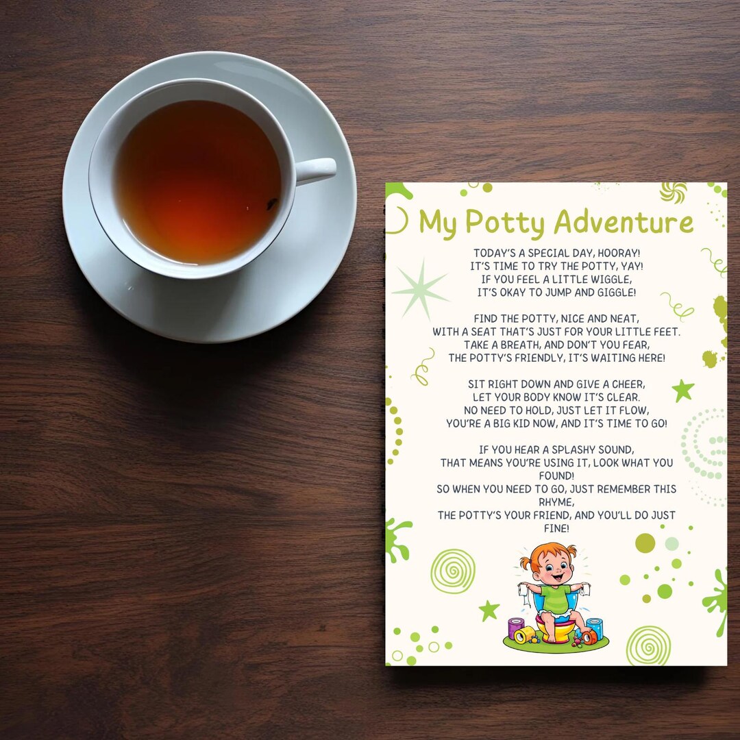 My Potty Adventure Poem | Fun Digital Download for Potty Training Kids ...