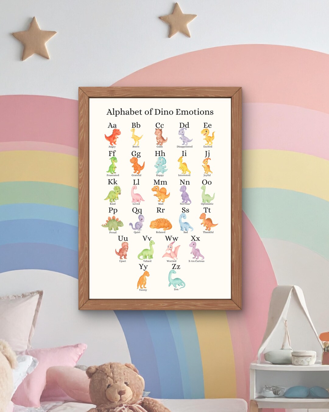 Alphabet of Dino Emotions Printable | Autism & ADHD Support | Calm ...