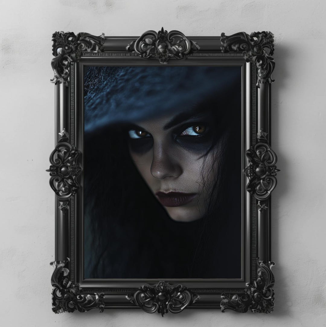 Eyes of the Enchantress - Dark Gothic Witch Art Print | Occult Wall ...