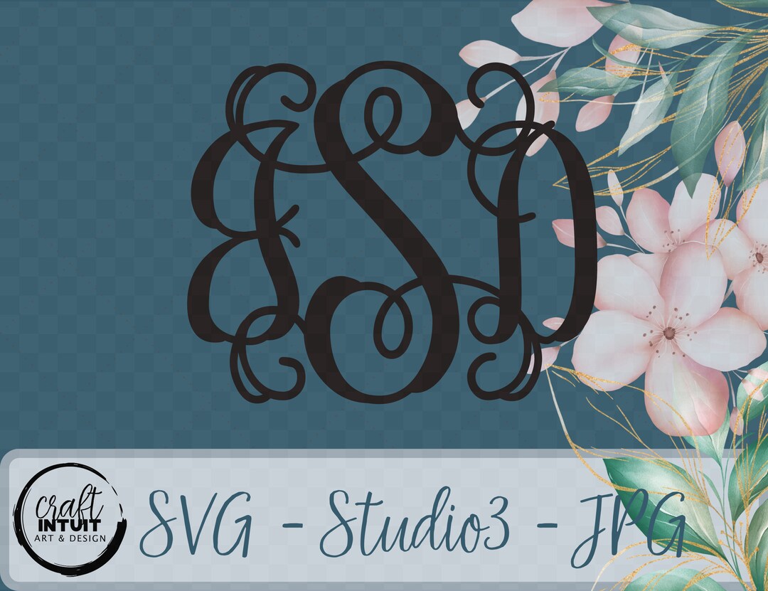 Jsd Interlocking Monogram, Instant Download, T-shirt, Cup, Sticker ...
