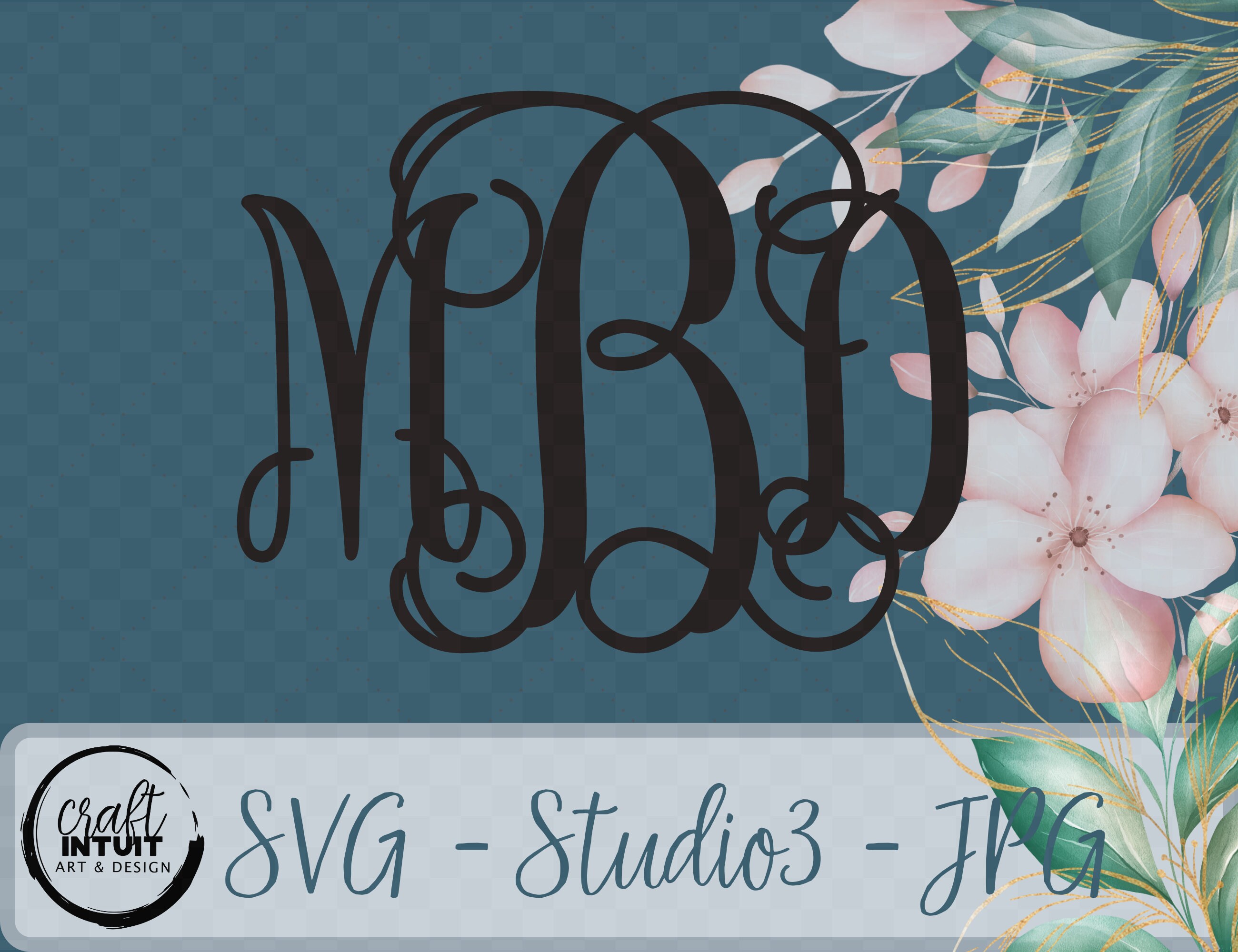 Mbd Interlocking Monogram With Instant Download - Etsy