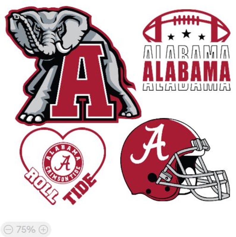 Alabama Roll Tide Football Sublimation Design - Etsy