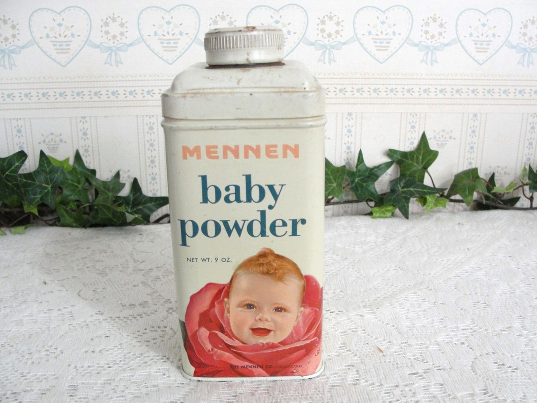 Vintage Mennen Baby Powder Tin - Collectible, Nursery Display, 9 Oz - Etsy