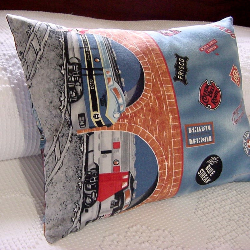Train Pillow - Etsy