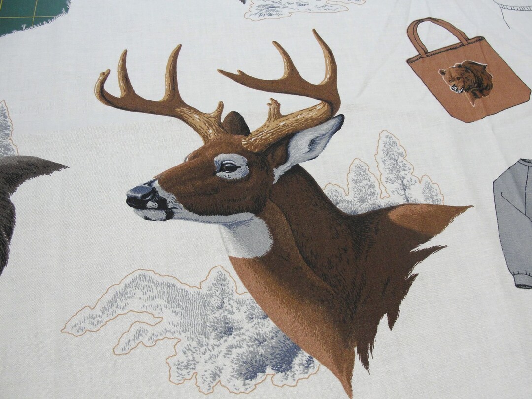 Call of the Wild Animal Appliques - Fabric Panel to Cut N Sew or Fuse ...