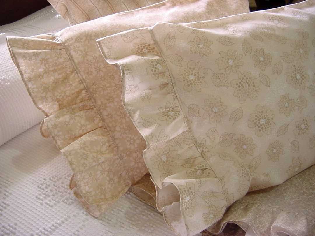 Ruffled Boudoir Pillowcase - Travel, Lumbar, Toddler, Accent Case Cover ...