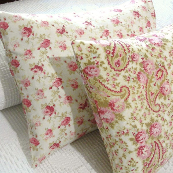 Cabbage Rose Pillow - Etsy