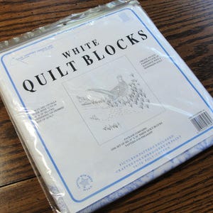 Pheasant Quilt Blocks Stamped to Embroider or Paint, 18" Set of 6 ...