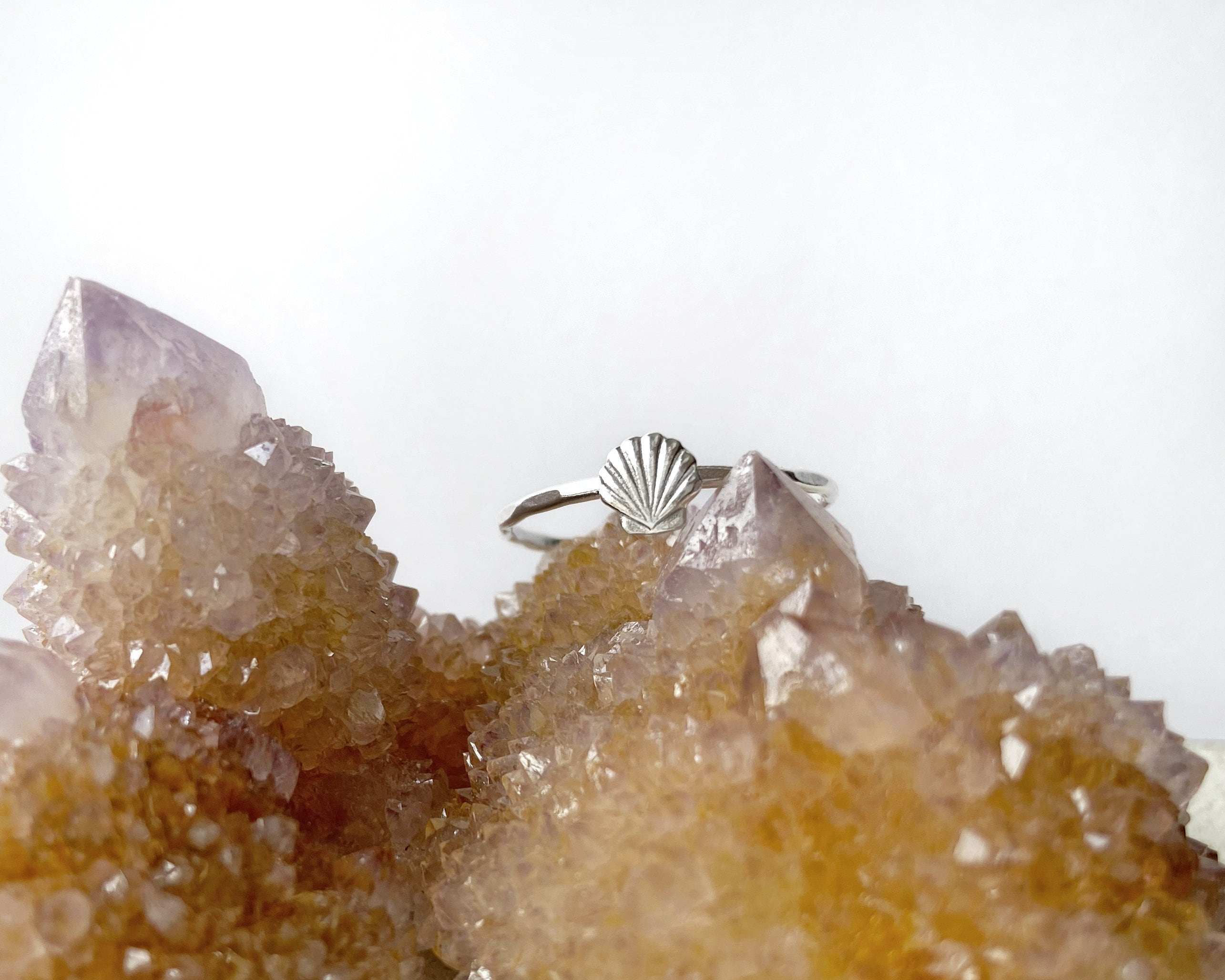Seashell Ring Sterling Silver Seashell Ring nautical and - Etsy