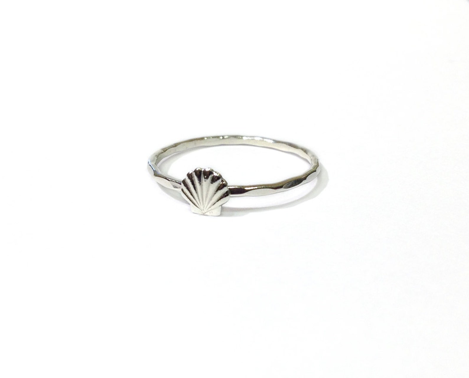 Seashell Ring, Sterling Silver Seashell Ring, Nautical and Beach ...