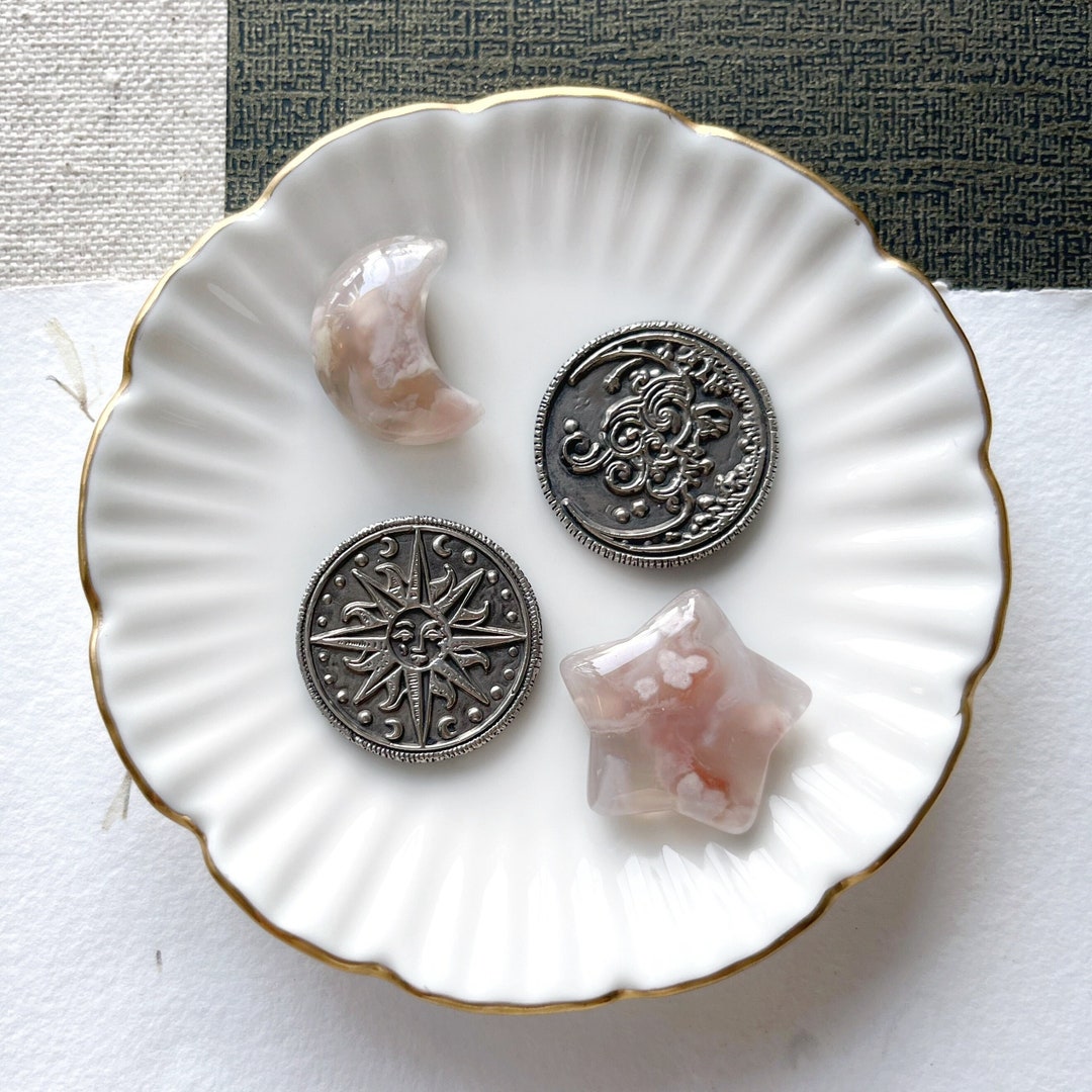 Decision Coin, White Bronze Divination Coin, Flip the Coin, Sun or Moon ...