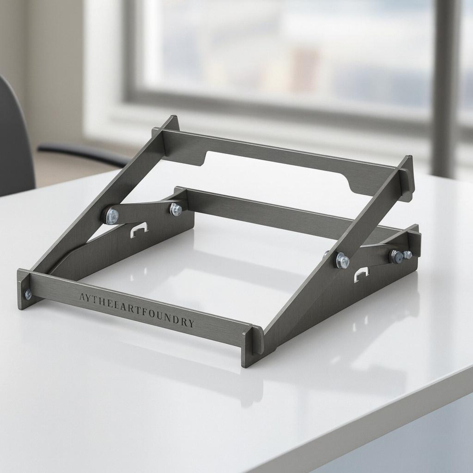 Adjustable Laptop Stand DXF File | Foldable Laptop Riser CNC Laser Cut ...