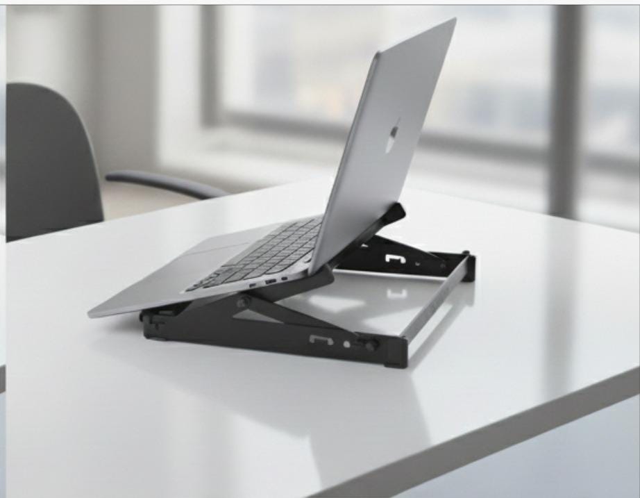 Adjustable Laptop Stand DXF File | Foldable Laptop Riser CNC Laser Cut ...