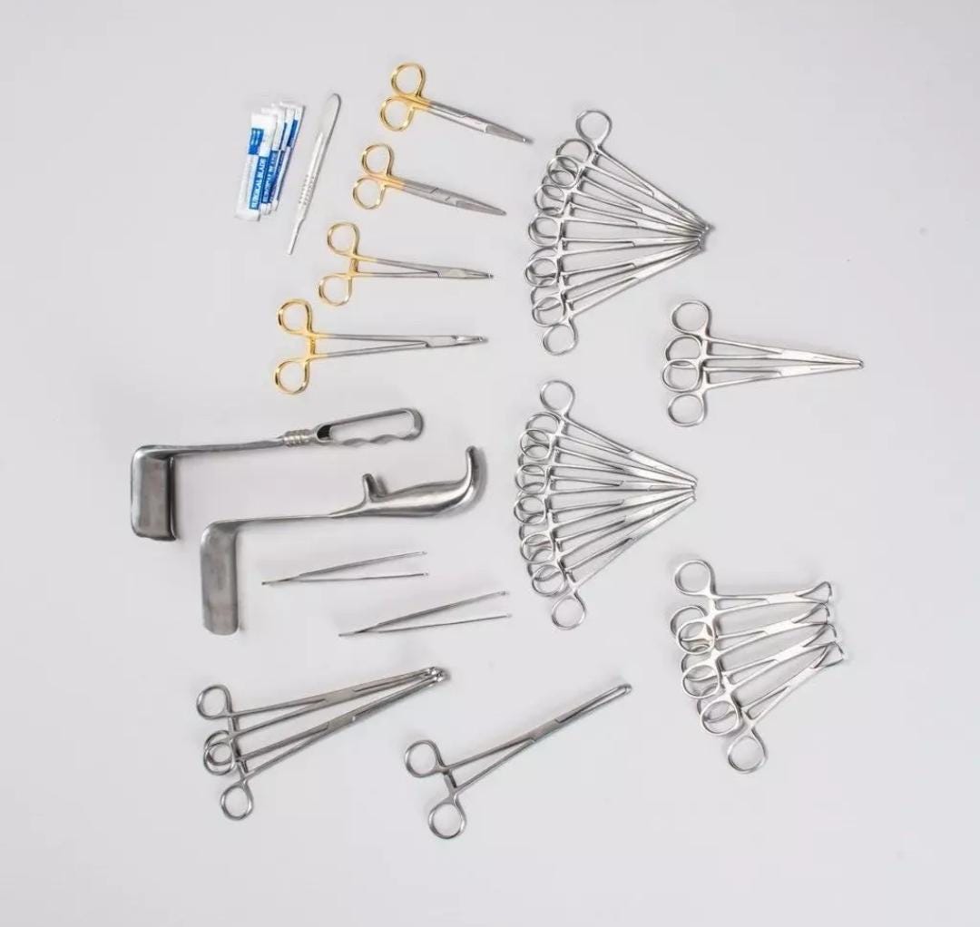 Set of Surgical Instruments, Pet Surgical Instruments Sterilization ...