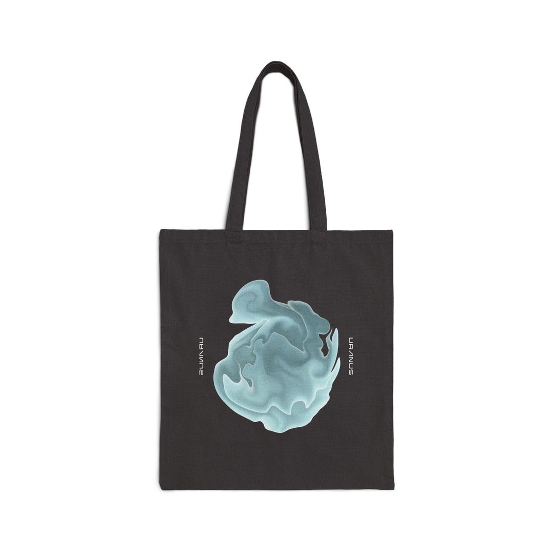 URANUS Cotton Canvas Tote Bag Space Planet Tote Solar System Uranus Bag ...