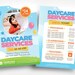 Daycare Flyer, Preschool Flyer,custom Daycare Flyer,rack Card ...