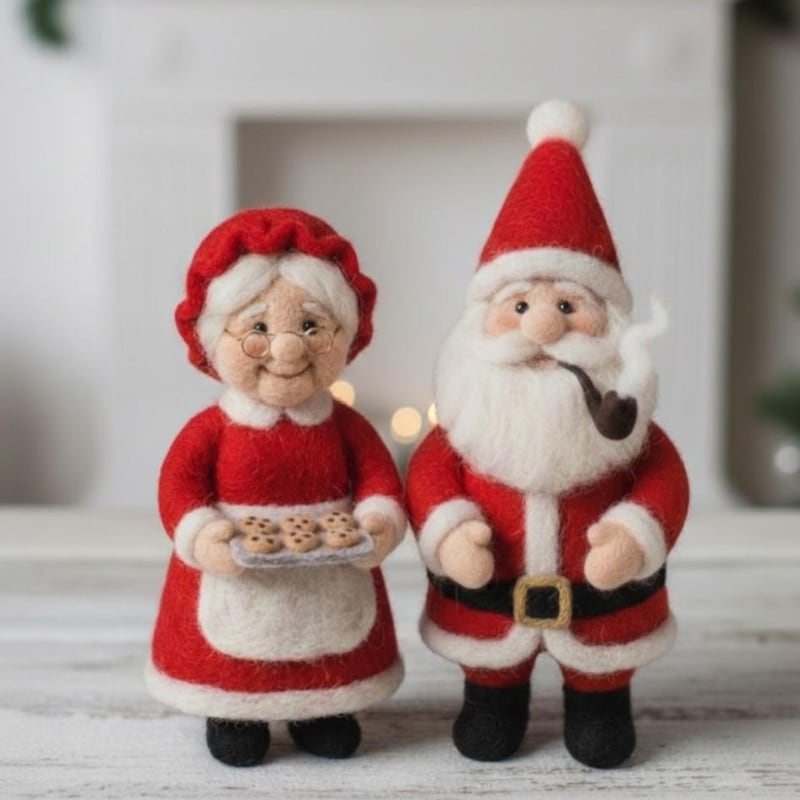 Handmade Santa Figurines - Etsy