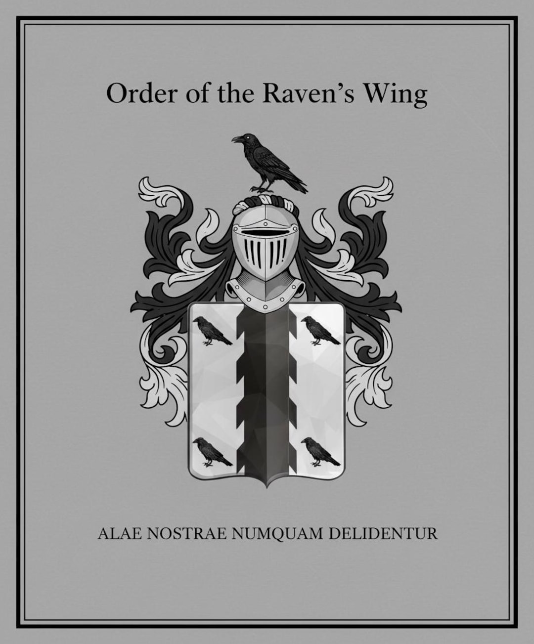 Knight Raven of the Order of the Raven's Wing - Etsy