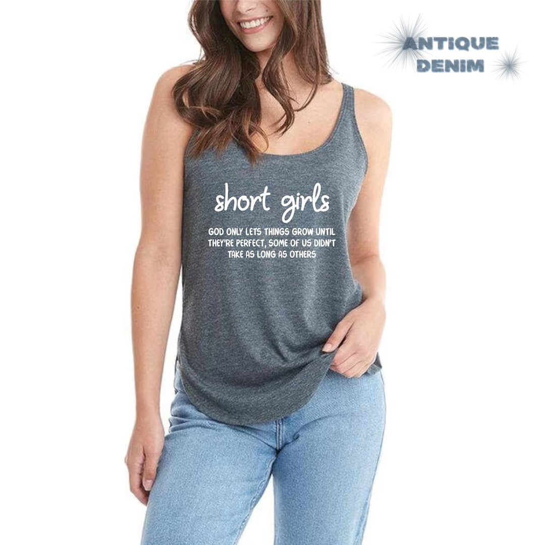 Short Girls Tank Top, Funny Sayings Tank Top, Teen Girl Tank Top ...