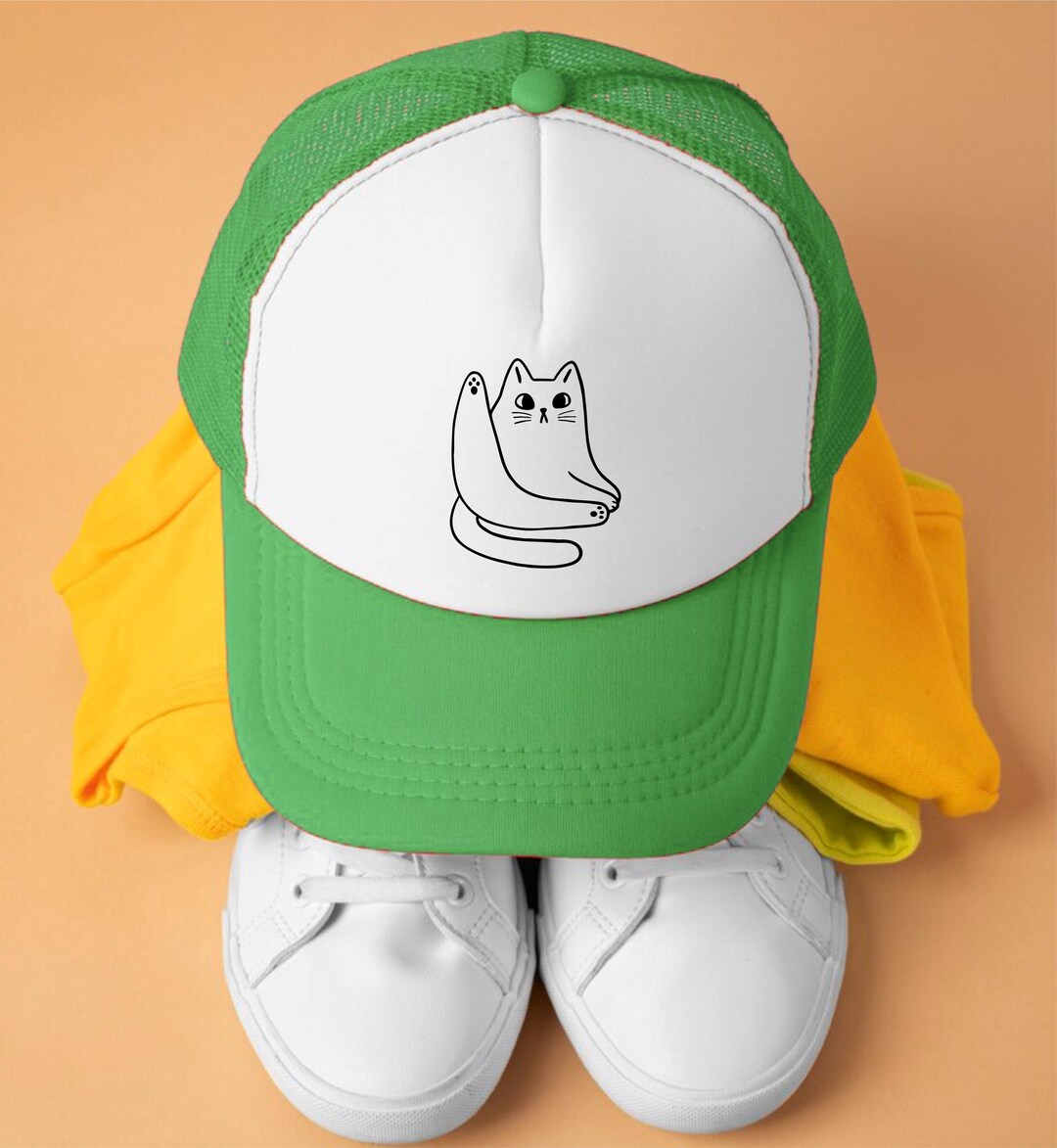 Funny Cat Foam Mesh-back Trucker Cap, Hat for Cat Lovers, Gifts for Cat ...