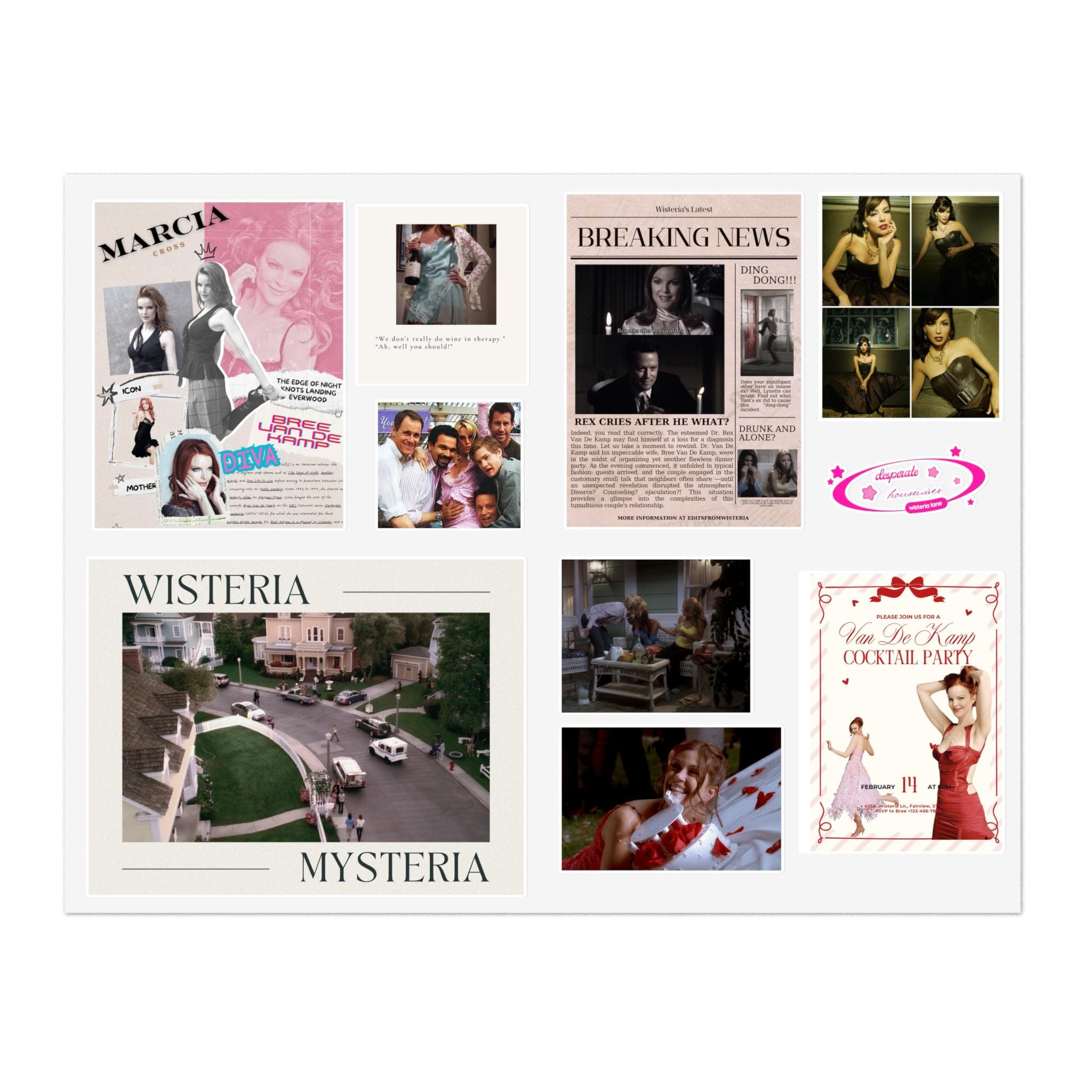 Desperate Housewives Sticker Sheets - Fun TV Show Inspired Stickers for ...