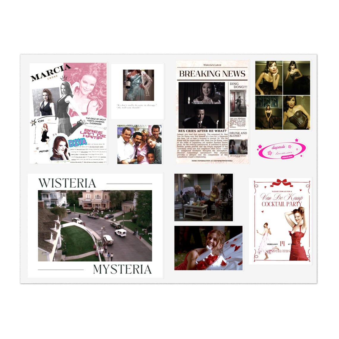 Desperate Housewives Sticker Sheets - Fun TV Show Inspired Stickers for ...