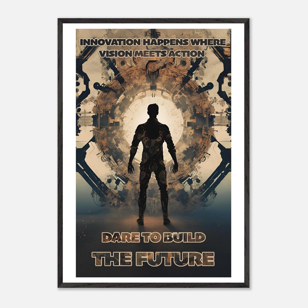 Innovation Poster – Bold Entrepreneur Wall Art for Founders, Creators ...