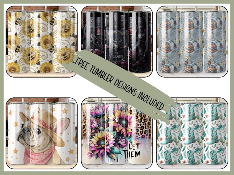 Christmas Highland Cow Tumbler Wrap, Candy Cane 20oz Design (digital ...