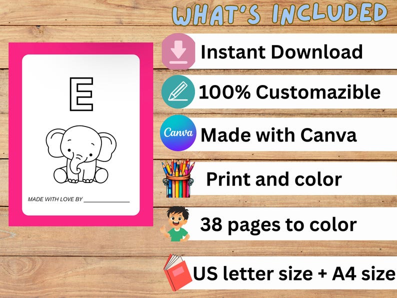 ABC and Numbers Coloring Pages - Etsy