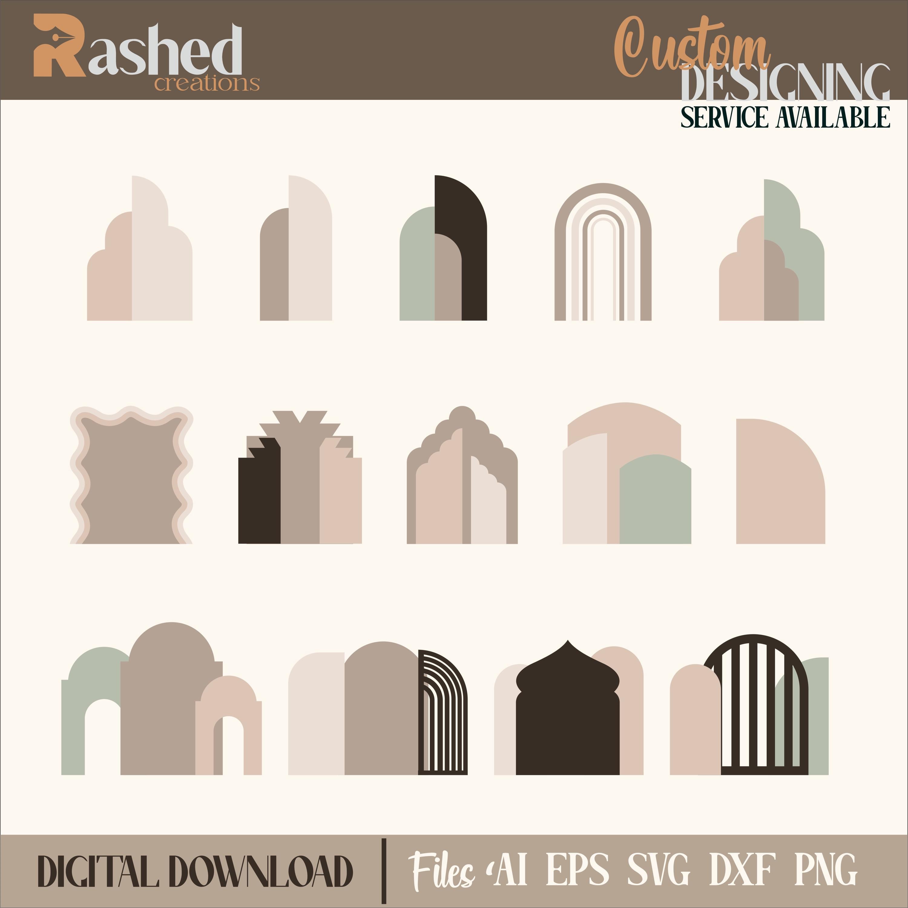 40 Arch Table Stand Templates - Glowforge Ready SVG Bundle - Etsy
