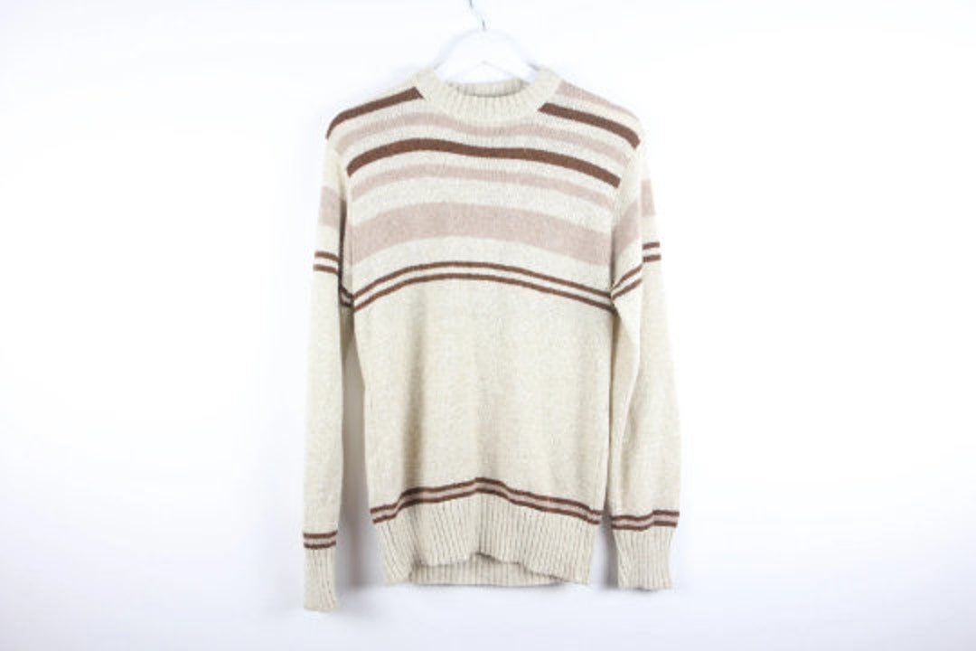 Vintage Tri-color Mid-century Grunge Wool Blend Vintage Men's STRIPED ...