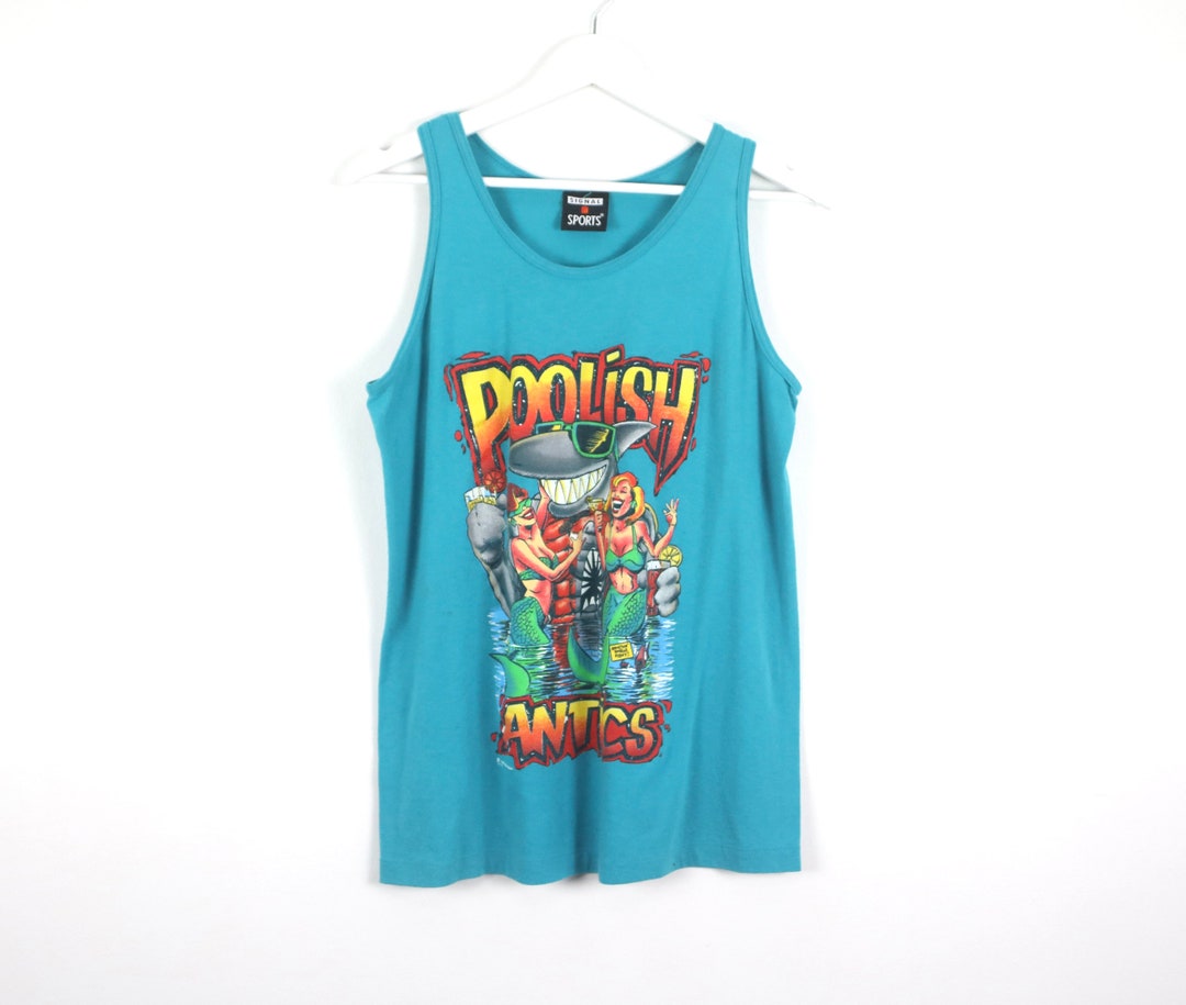 Vintage POOLISH Oversize Slouchy FLORIDA MAN Size Large Men's 80s 90s ...