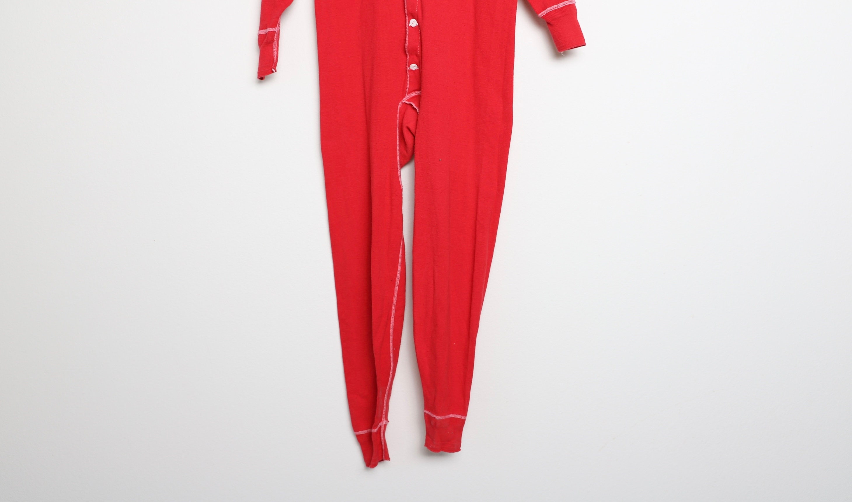 Vintage RED Full Body Style THERMAL Long John's 1960s - Etsy