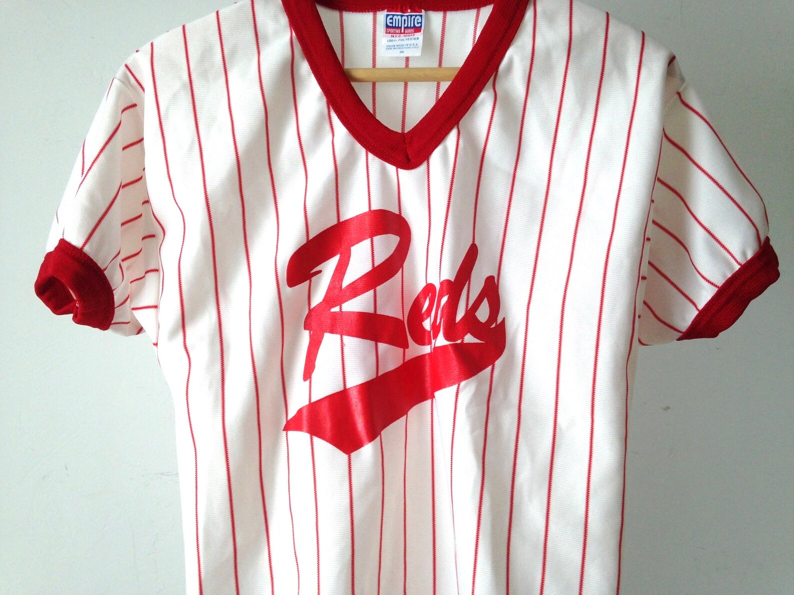 Vintage CINCINATTI REDS Pinstripe MLB Vintage Baseball Jersey - Etsy
