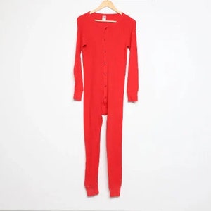 Vintage RED Full Body Style THERMAL Long John's 1960s Grunge Long ...