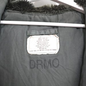 Vintage MILITARY Olive Green WINTER PARKA Mid-century Vintage Warm ...