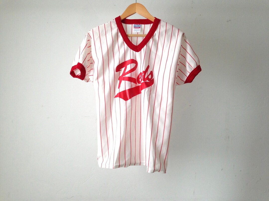 Vintage CINCINATTI REDS Pinstripe MLB Vintage Baseball Jersey - Etsy