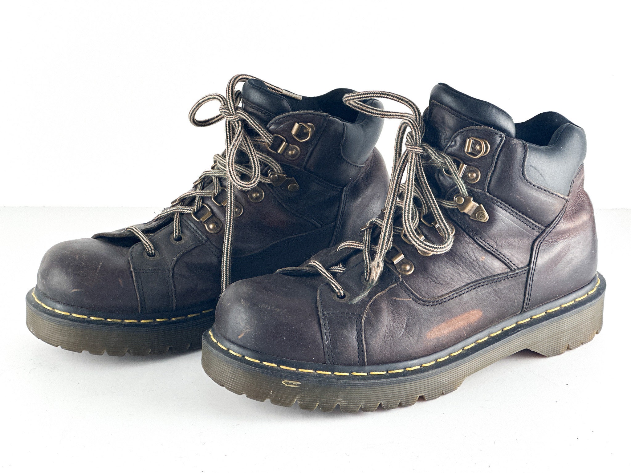 Mens Size 10 DOC MARTEN Brown Leather 90s BROGUES 6 Eyelets Mens Size 10 DOC MARTEN Brown Leather 90s BROGUES 6 Eyelets