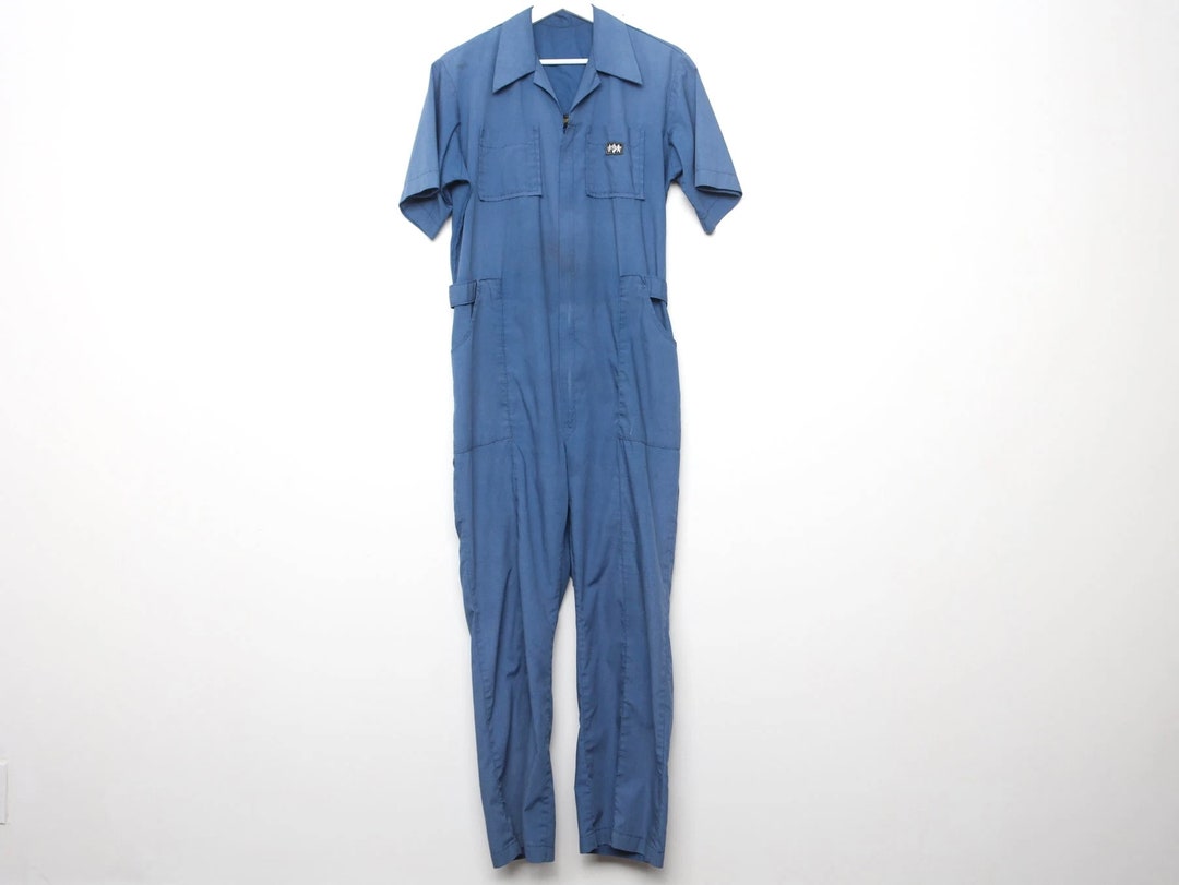 Vintage WORKWEAR Men's FADED 1950s 60s Coveralls Style Overalls ...